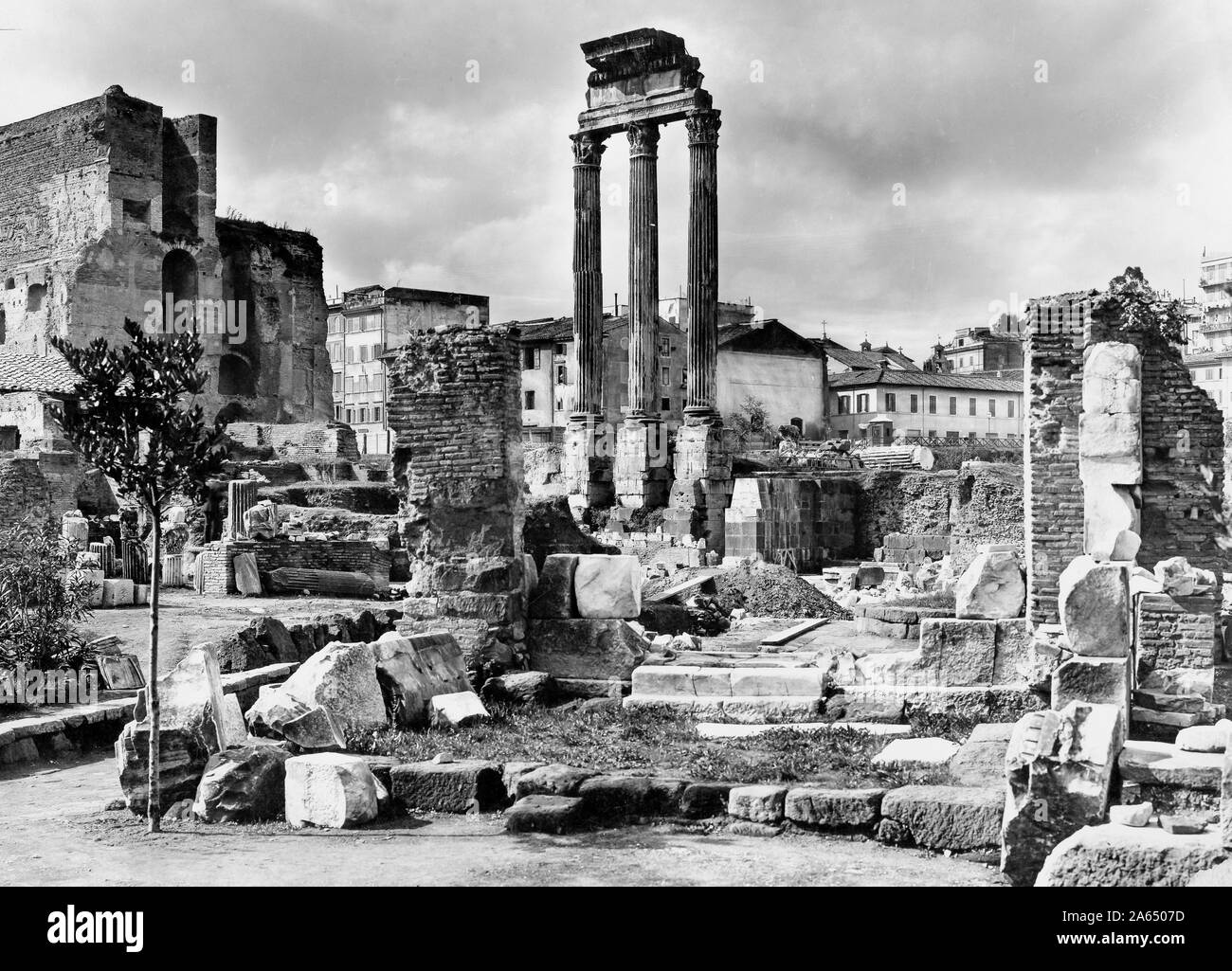 Pollux temples Black and White Stock Photos & Images - Alamy