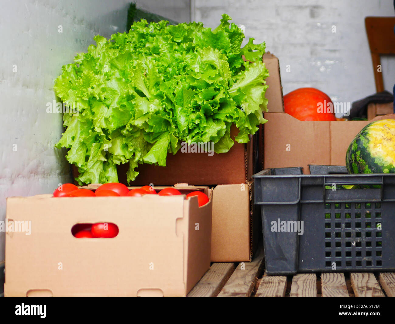 Fruit and vegetable truck hi-res stock photography and images - Alamy