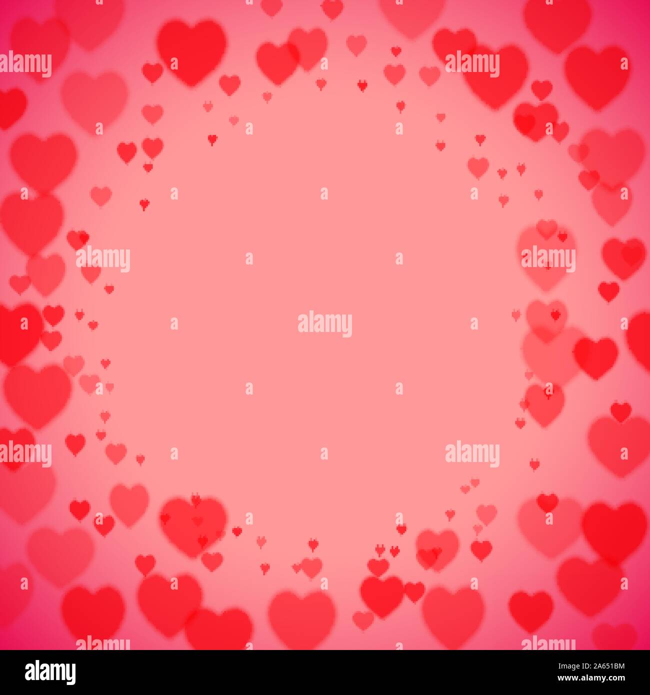 Pink square love hearts heart frame border Stock Vector Images - Alamy
