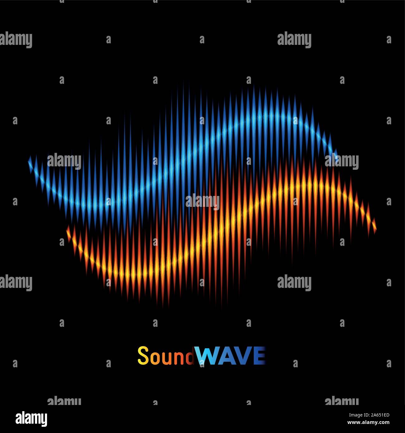 Stereo sound waveform Stock Vector Image & Art - Alamy