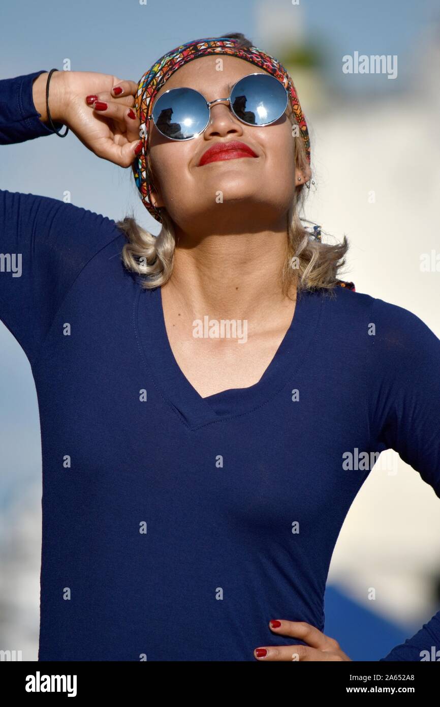 Posing Pretty Female Woman Stock Photo - Alamy