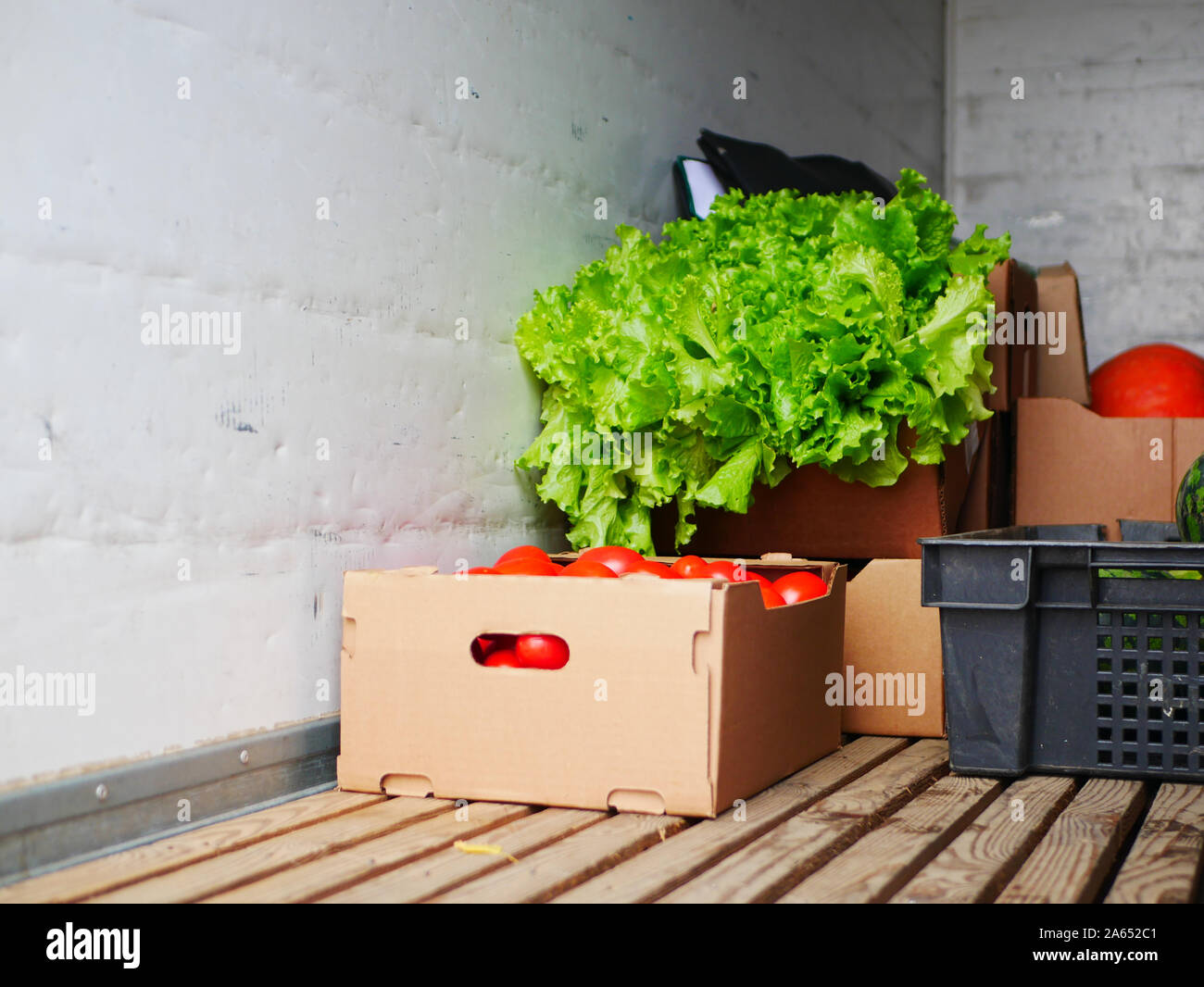 Fruit delivery van hi-res stock photography and images - Alamy