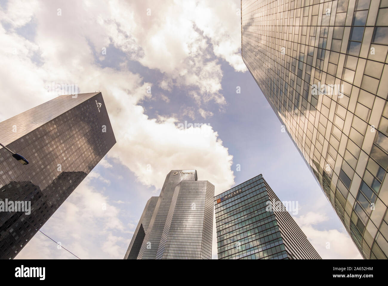 high-rise office buildings at la defense, areva tower, total tower ...
