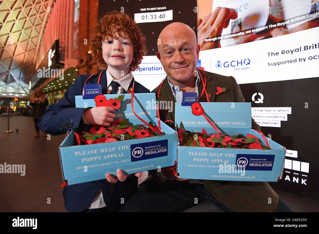 Ross Kemp, with Charlton Fleming, 10, who was 10 months old when his ...