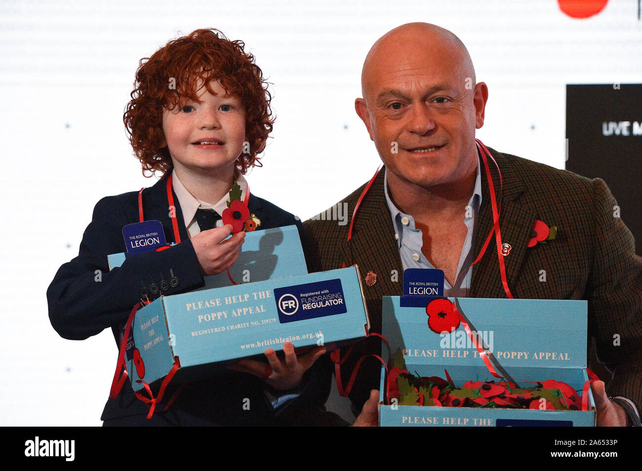 Ross Kemp, with Charlton Fleming, 10, who was 10 months old when his ...