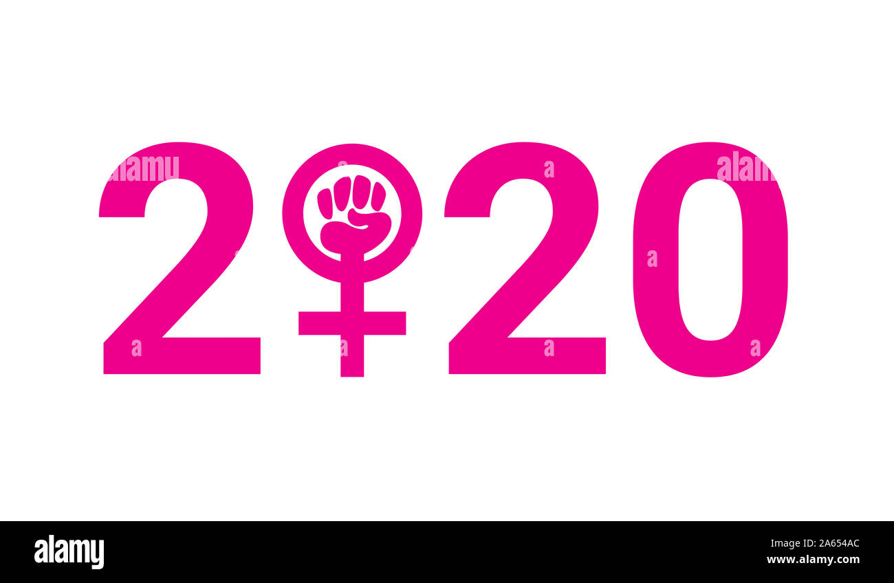 Female symbol fist 2020 Stock Photo - Alamy