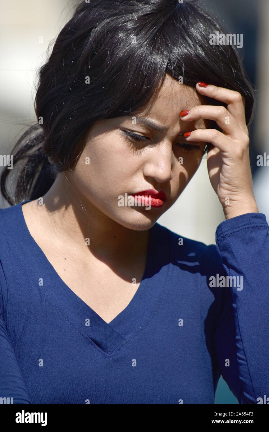 Worried Young Person Stock Photo - Alamy