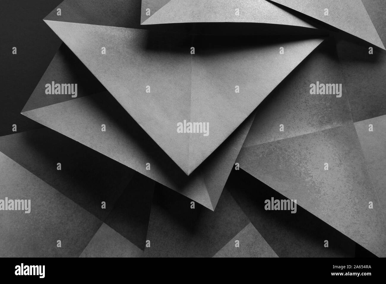 Creative image with geometric shapes of paper, abstract background ...