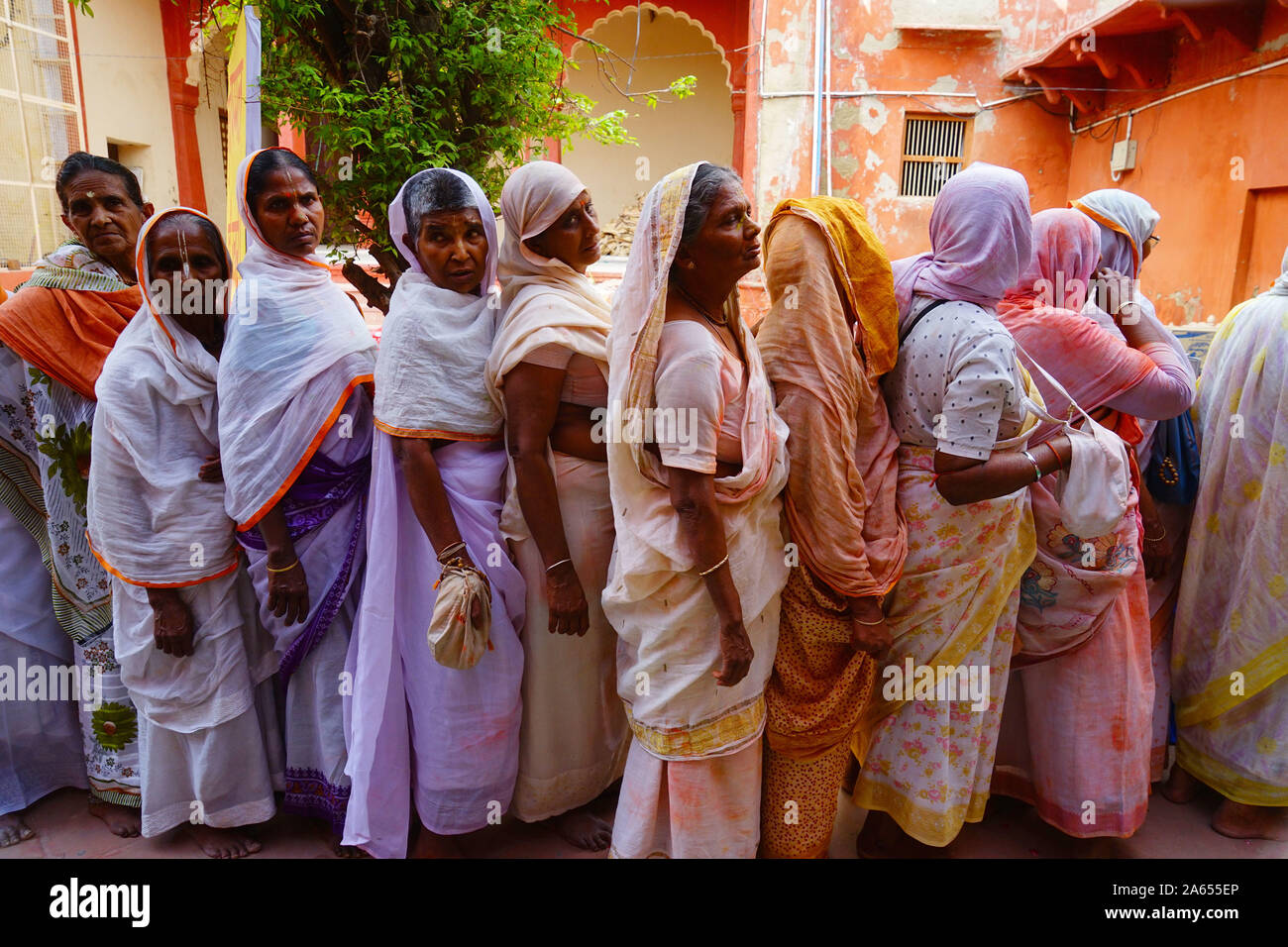 Indian widow standing hi-res stock photography and images - Alamy