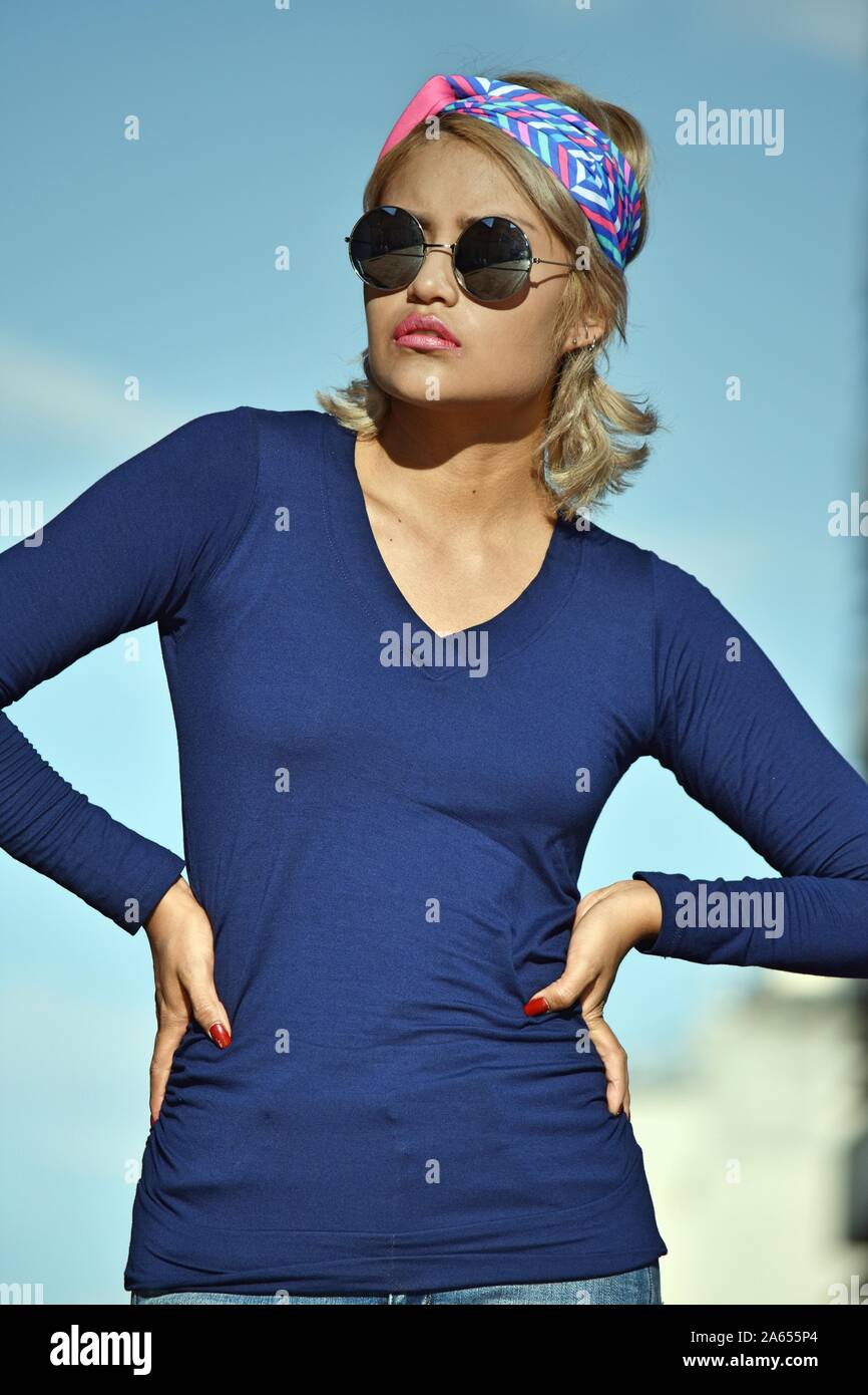 Slim Pretty Female Stock Photo - Alamy