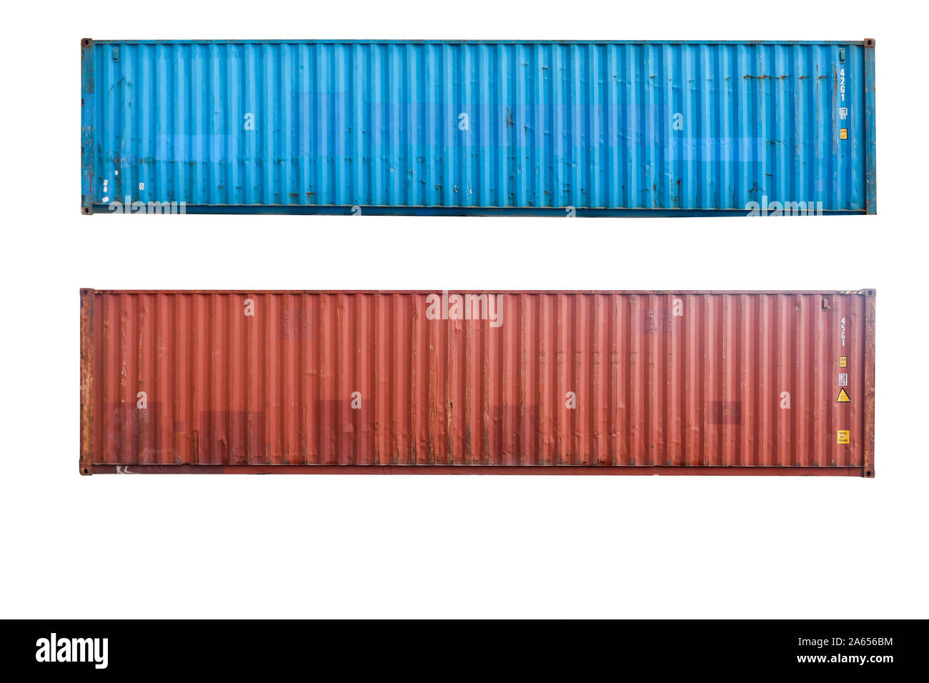 container Cut white background To be easy to use Stock Photo - Alamy