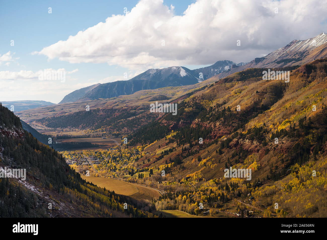 Aerial View Of Telluride High Resolution Stock Photography and Images ...