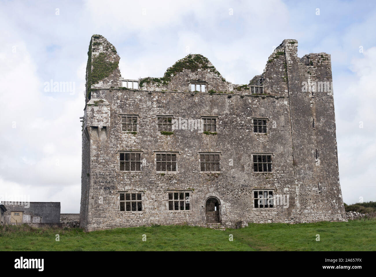 Ireland, County Clare: Ruins of the Leamaneh Castle between Kilnaboy ...