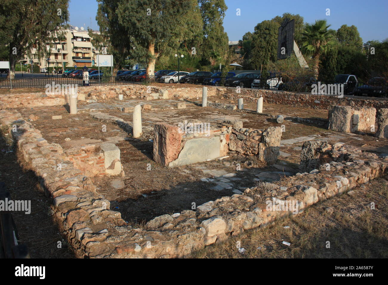 Early Cristian Basilica in Glyfada Stock Photo - Alamy