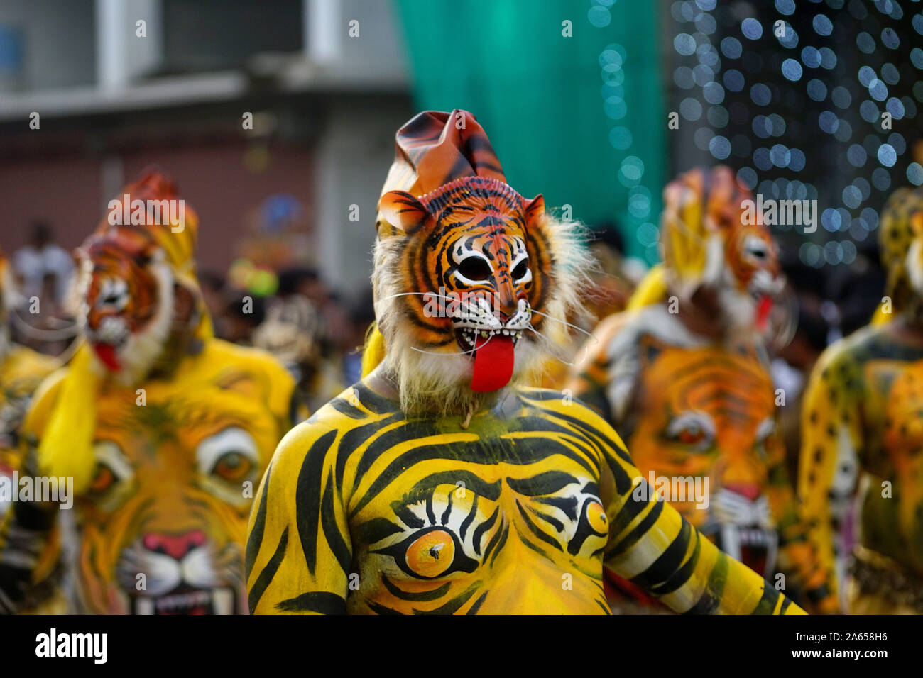 92+ most beautiful images in Puli Kali Festival in India