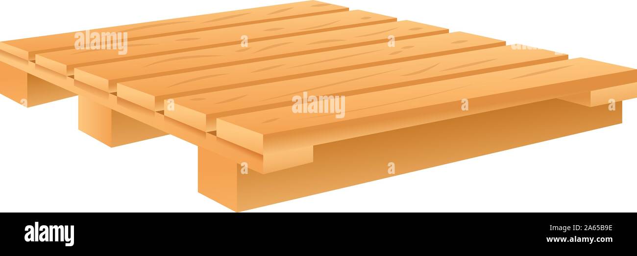 Factory pallet icon. Cartoon of factory pallet vector icon for web ...