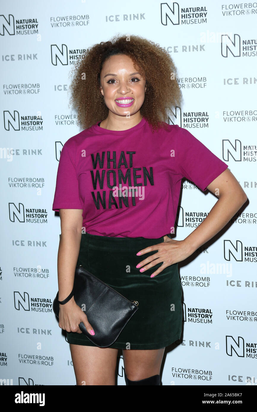 Pandora Christie, Natural History Museum Ice Rink launch event 2019 ...