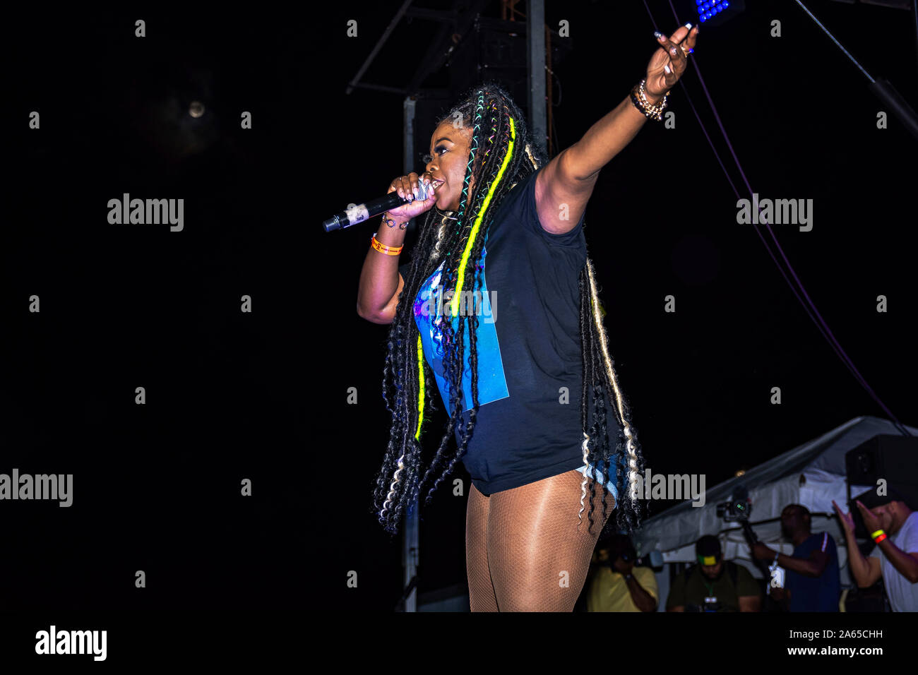 Nadia Batson Performing at Miami carnival in 2019 Stock Photo - Alamy