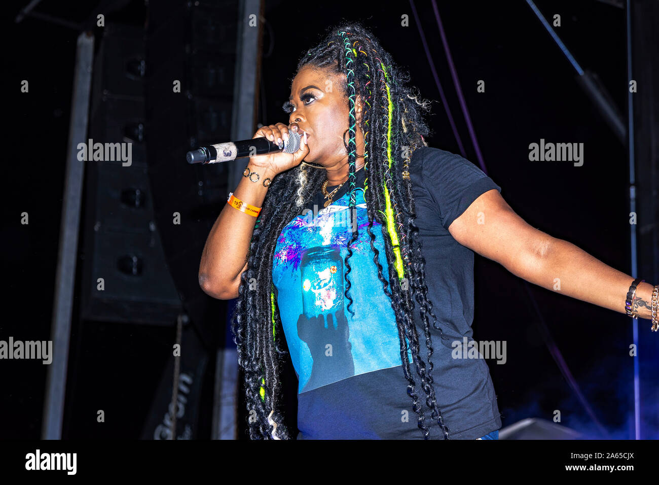 Nadia Batson Performing at Miami carnival in 2019 Stock Photo - Alamy
