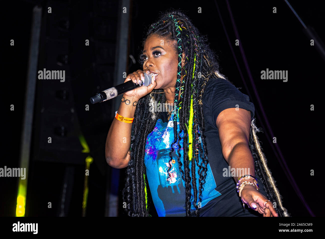 Nadia Batson Performing at Miami carnival in 2019 Stock Photo - Alamy