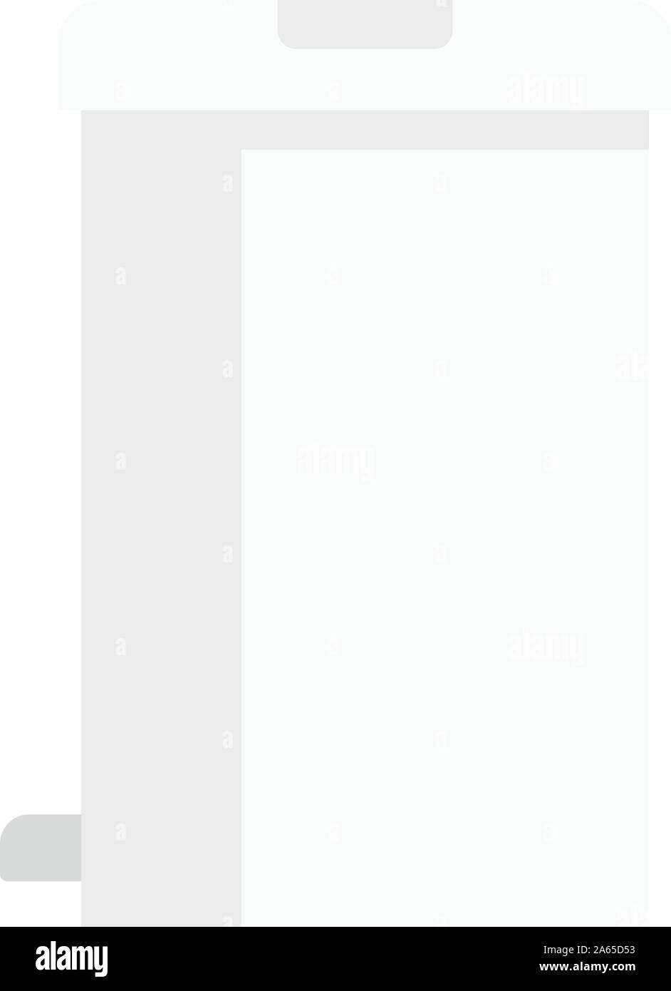 Office recycle bin icon. Flat illustration of office recycle bin vector ...