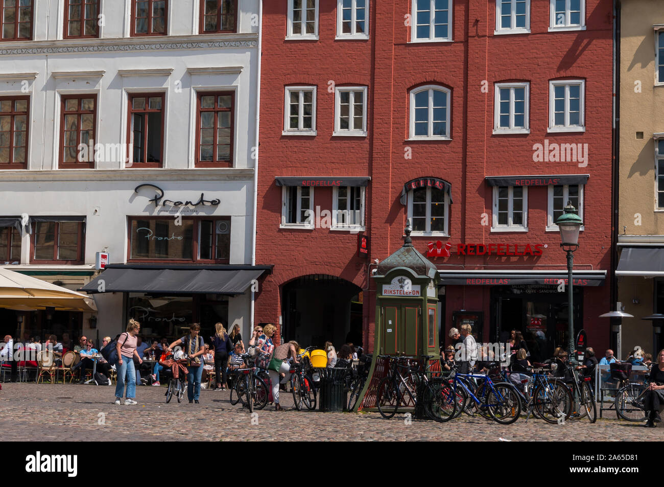 Gamla Vaster, historical district of Malmo with colorful and ...