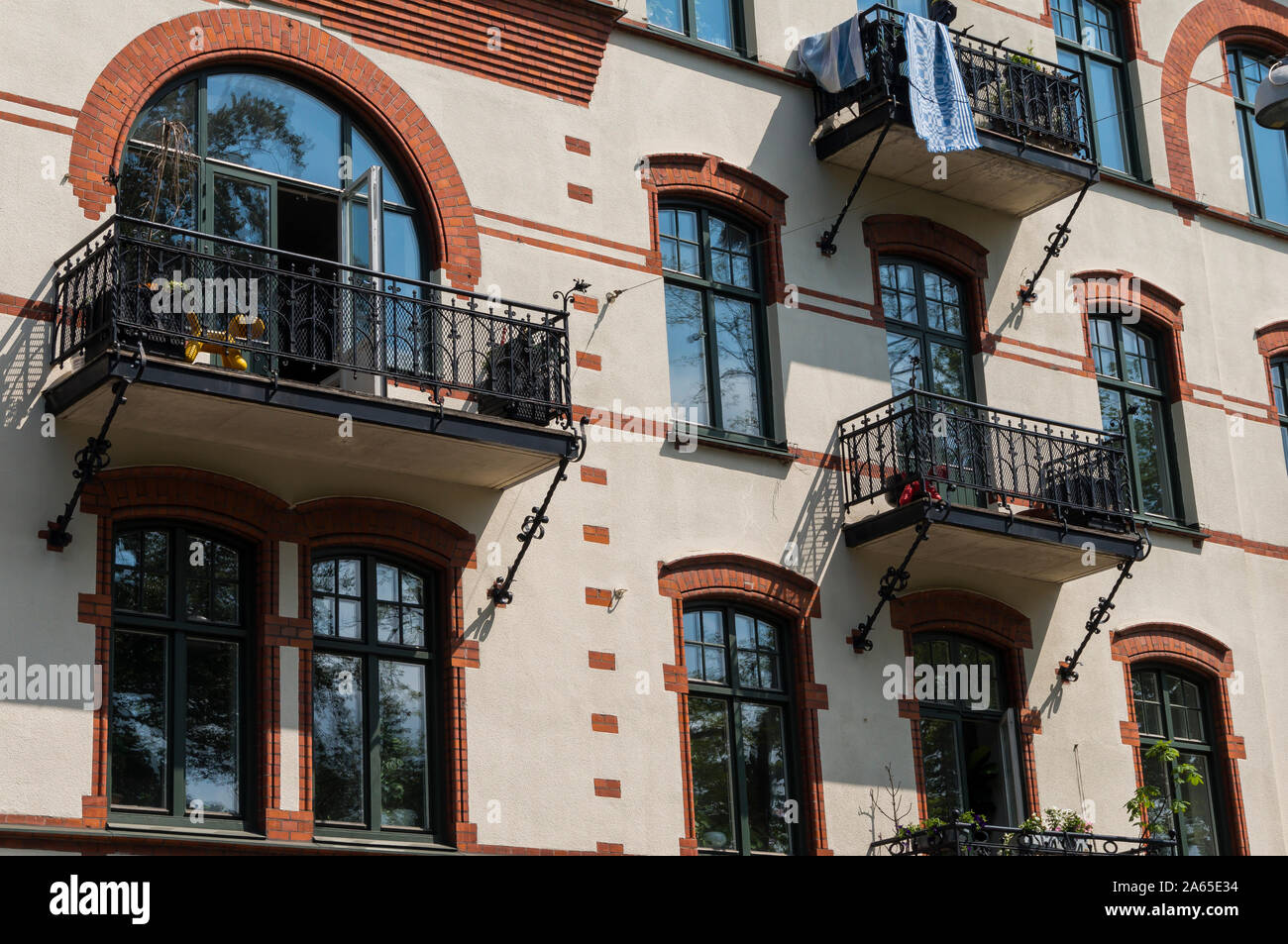 Gamla Vaster, historical district of Malmo with colorful and ...