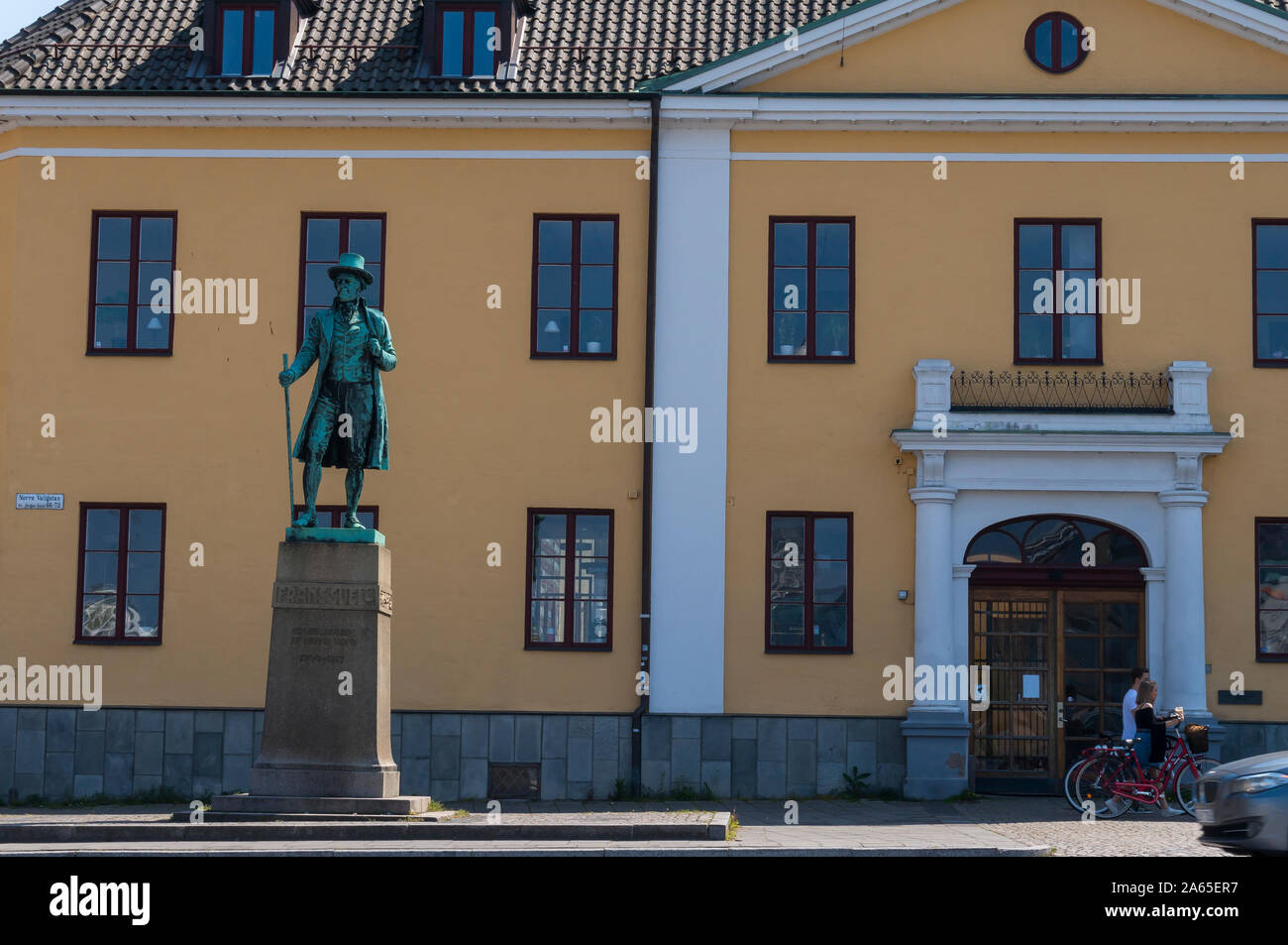 Gamla Vaster, historical district of Malmo with colorful and ...