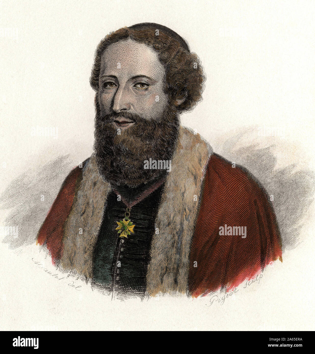 Portrait de Joseph Pitton de Tournefort (1656-1708), voyageur et ...