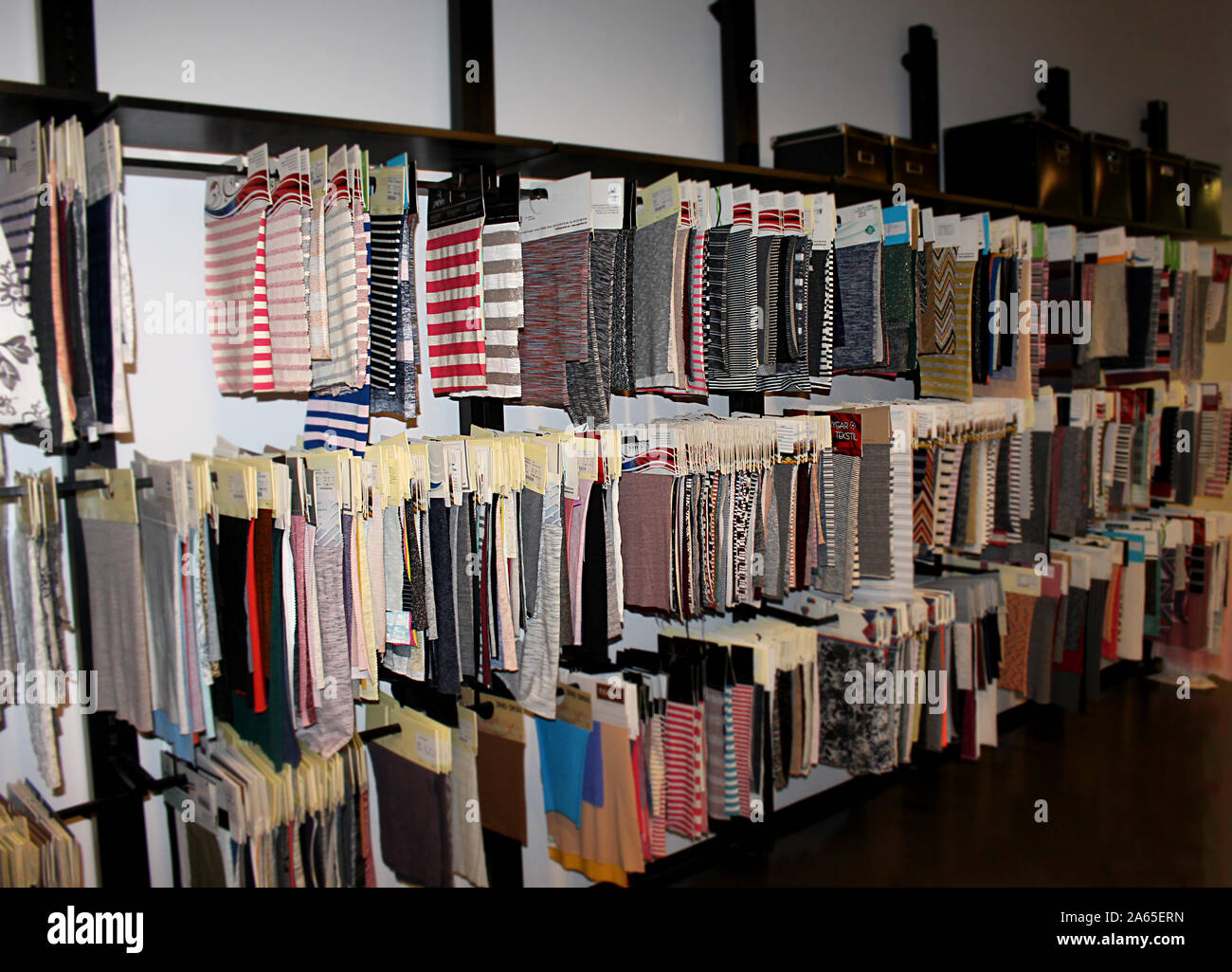 Photos from the display room and fabric selection Stock Photo - Alamy
