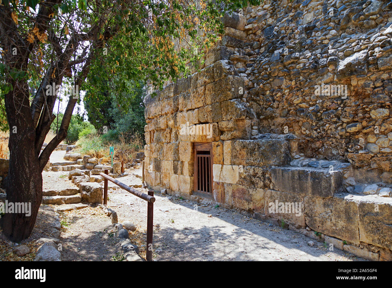 A deserted mosque at the Hermon Stream Nature reserve (Banias) Golan ...