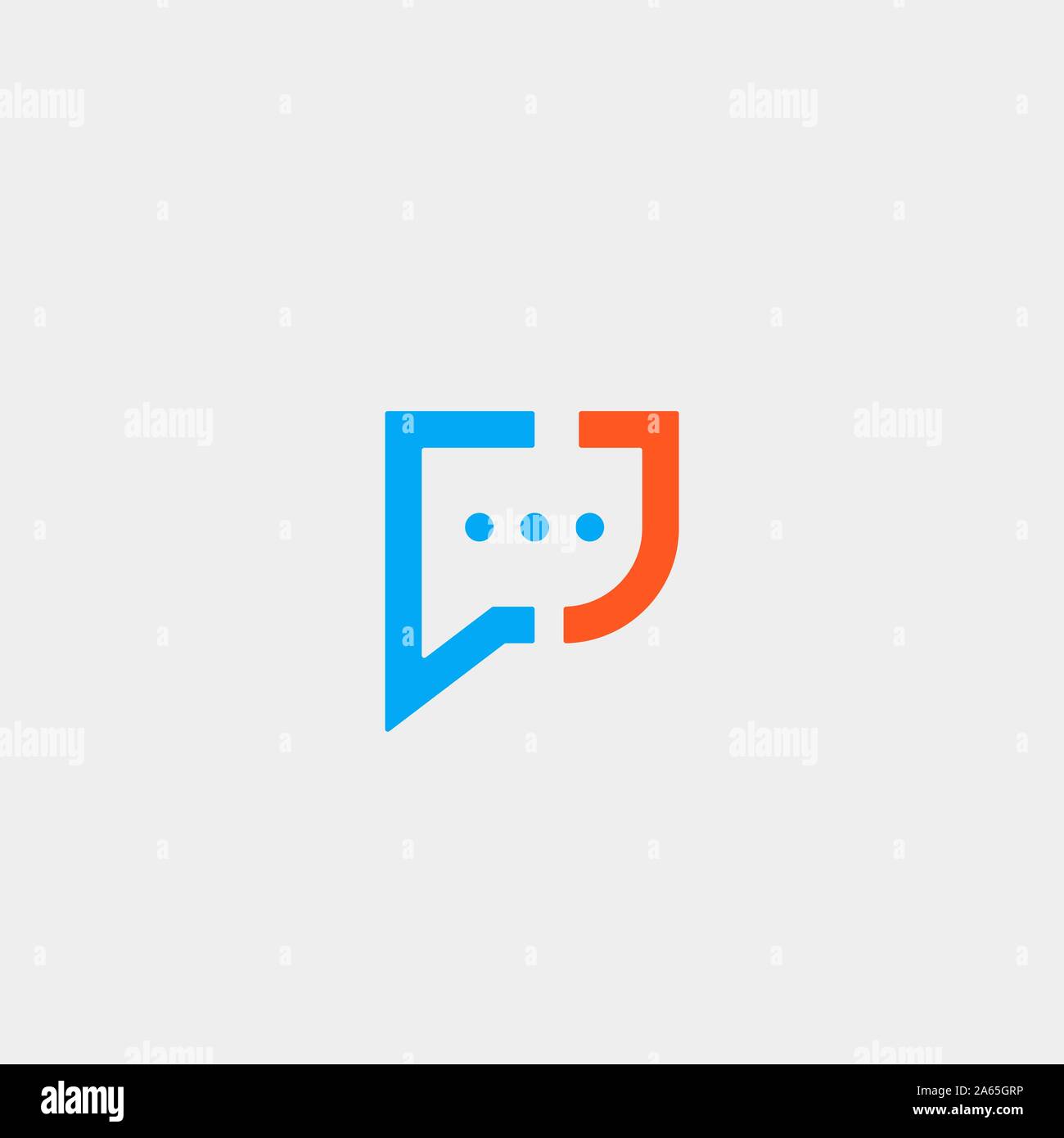 Letter J Chat Logo Template Vector Design Stock Vector Image & Art - Alamy