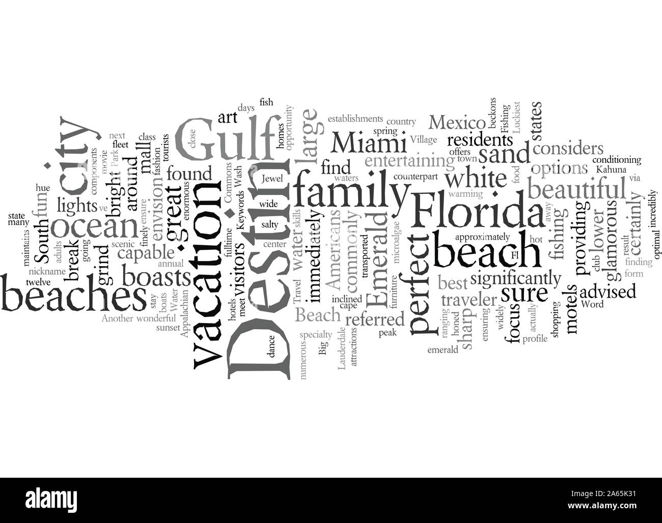 Gulf Coast Attractions Stock Vector Images - Alamy