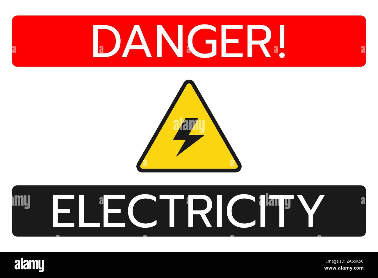 Electricity risk signal Stock Vector Images - Alamy