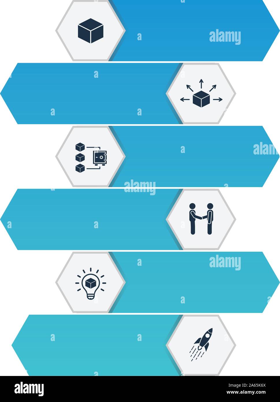 Blockchain Infographics vector design. Timeline concept include block ...