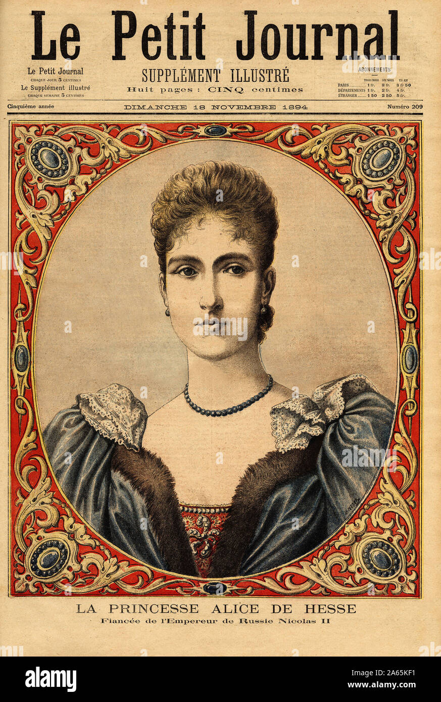 Portrait de la princesse Alix de Hesse ( ou Alexandra de Hesse ...
