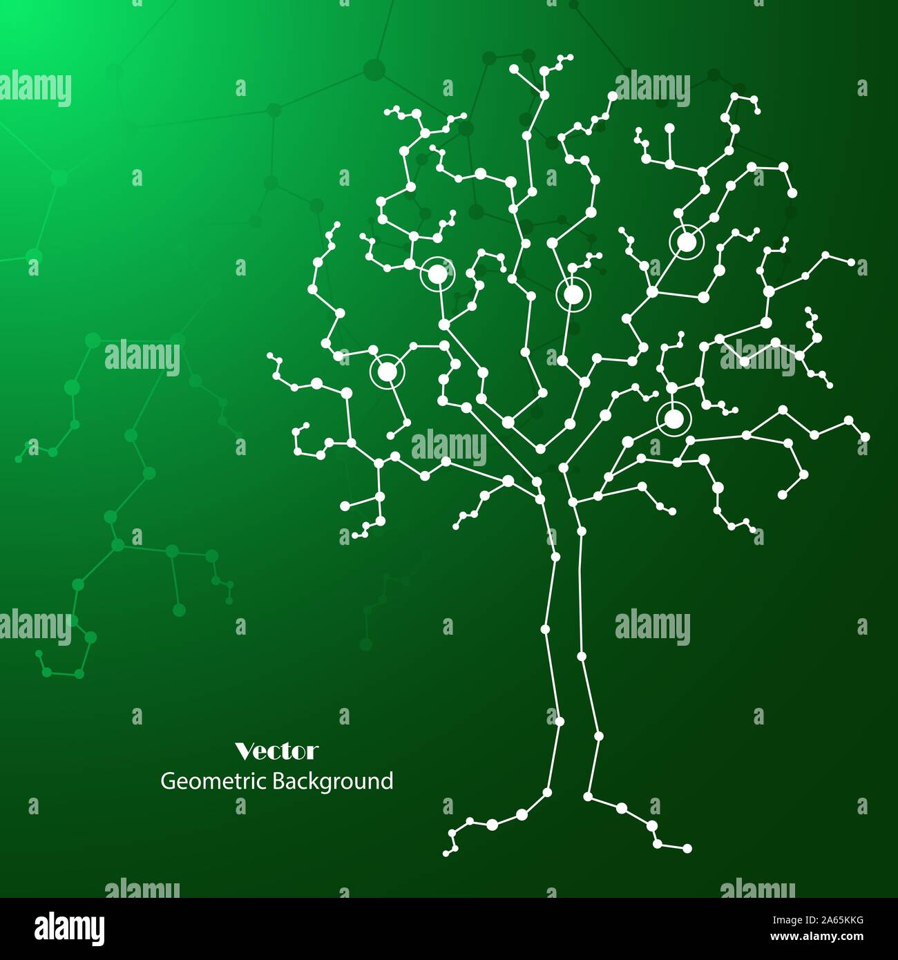 Science tree made of connected lines and dots Stock Vector Image & Art ...