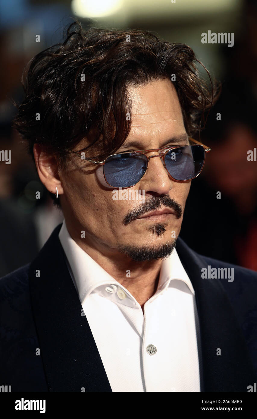 VENICE, ITALY - SEPTEMBER 06, 2019: Johnny Depp walks the red carpet ...