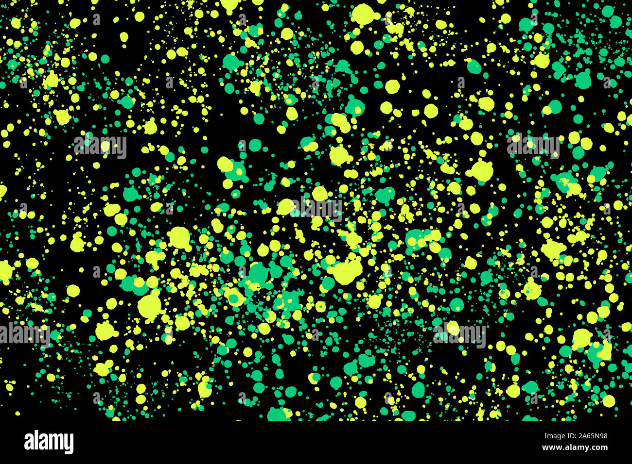 Neon Green Splatter Background