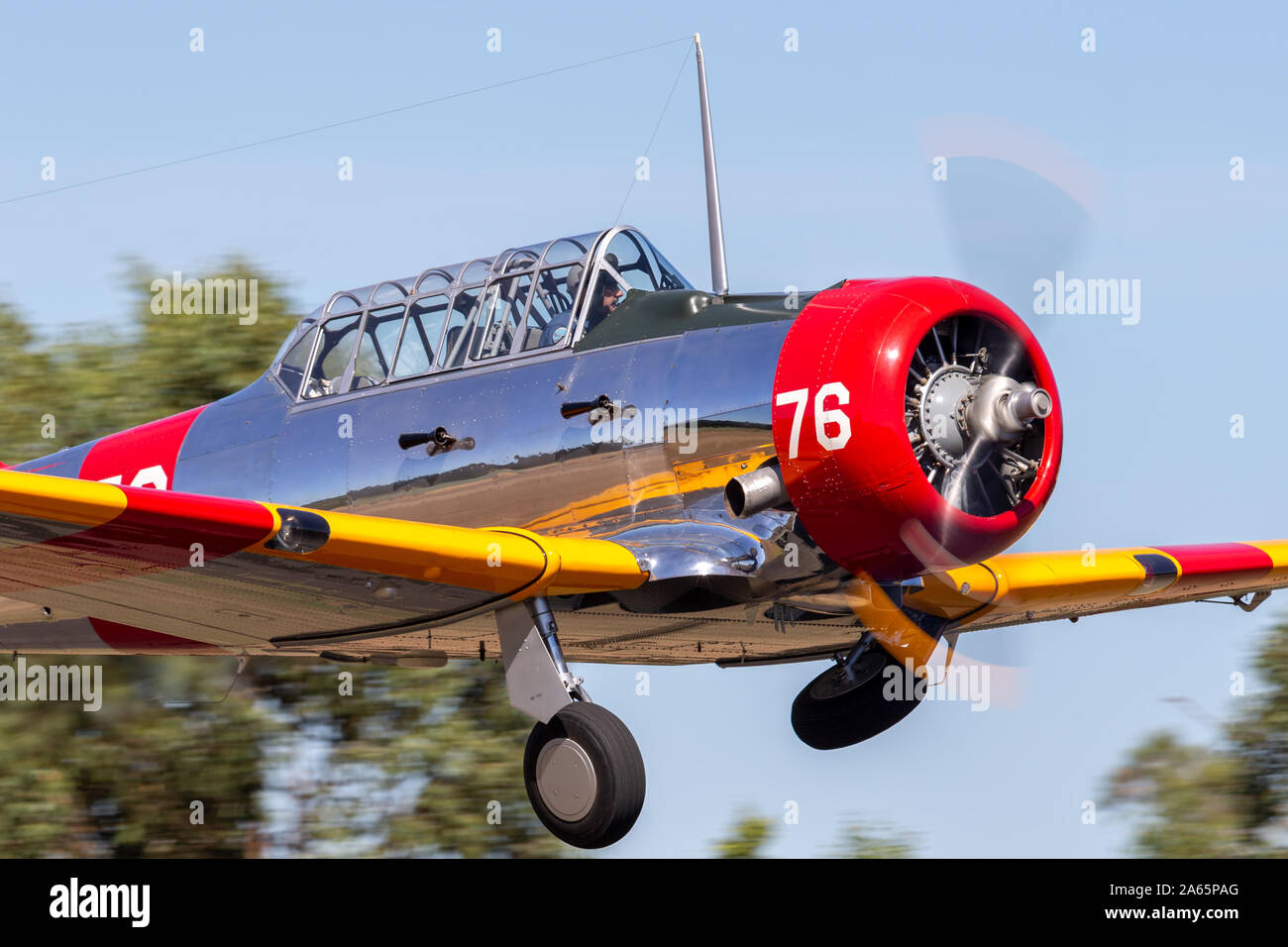 North American AT-6C Harvard VH-NZH single engine military training ...