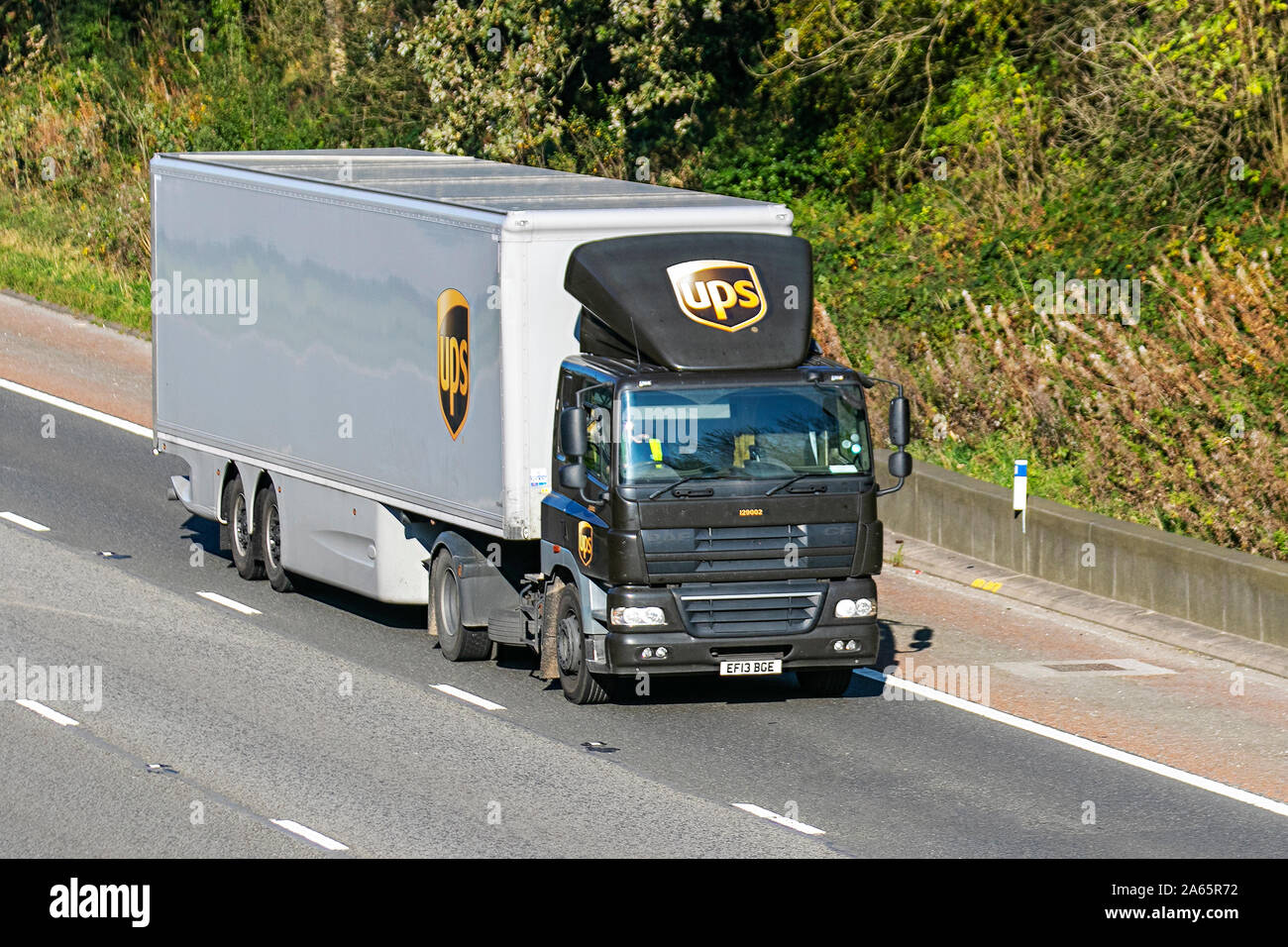 Lorry m6 motorway mail post hi-res stock photography and images - Alamy