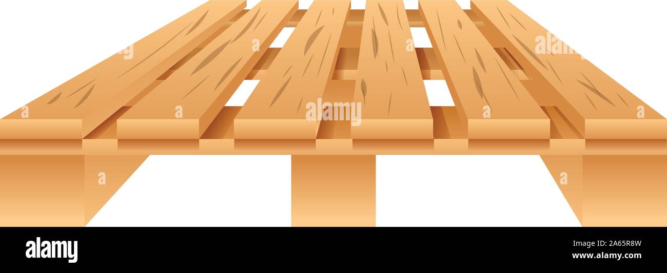 Wood pallet icon. Cartoon of wood pallet vector icon for web design ...
