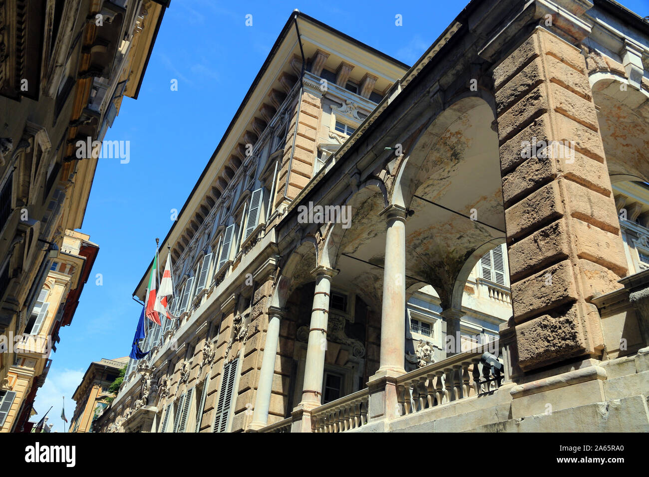 Palace of Via Garibaldi in Genoa Stock Photo - Alamy