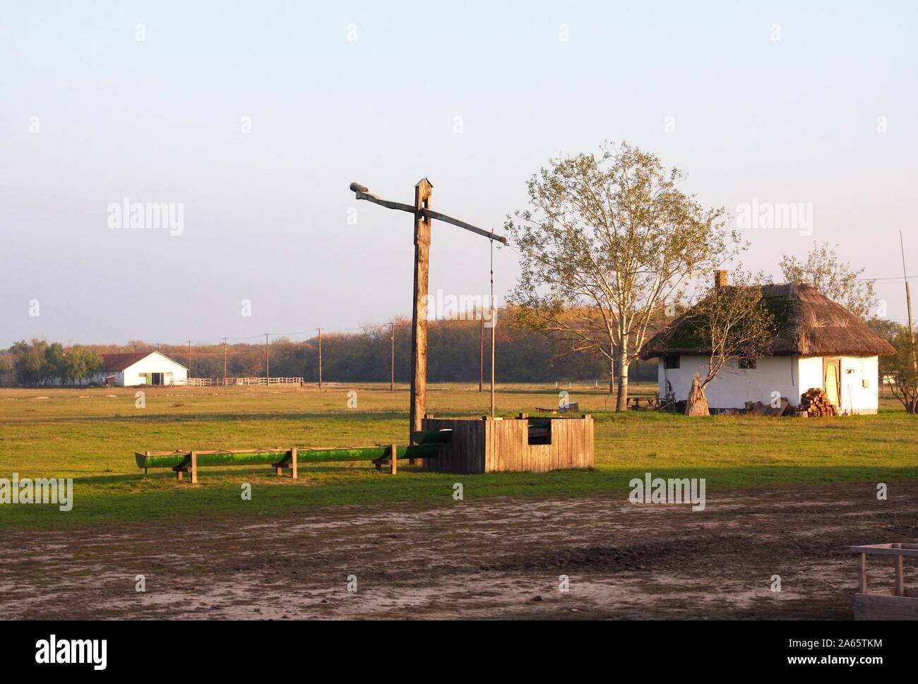 HORTOBAGY, HUNGARY - OCTOBER 31, 2015: Hortobagy National Park ...