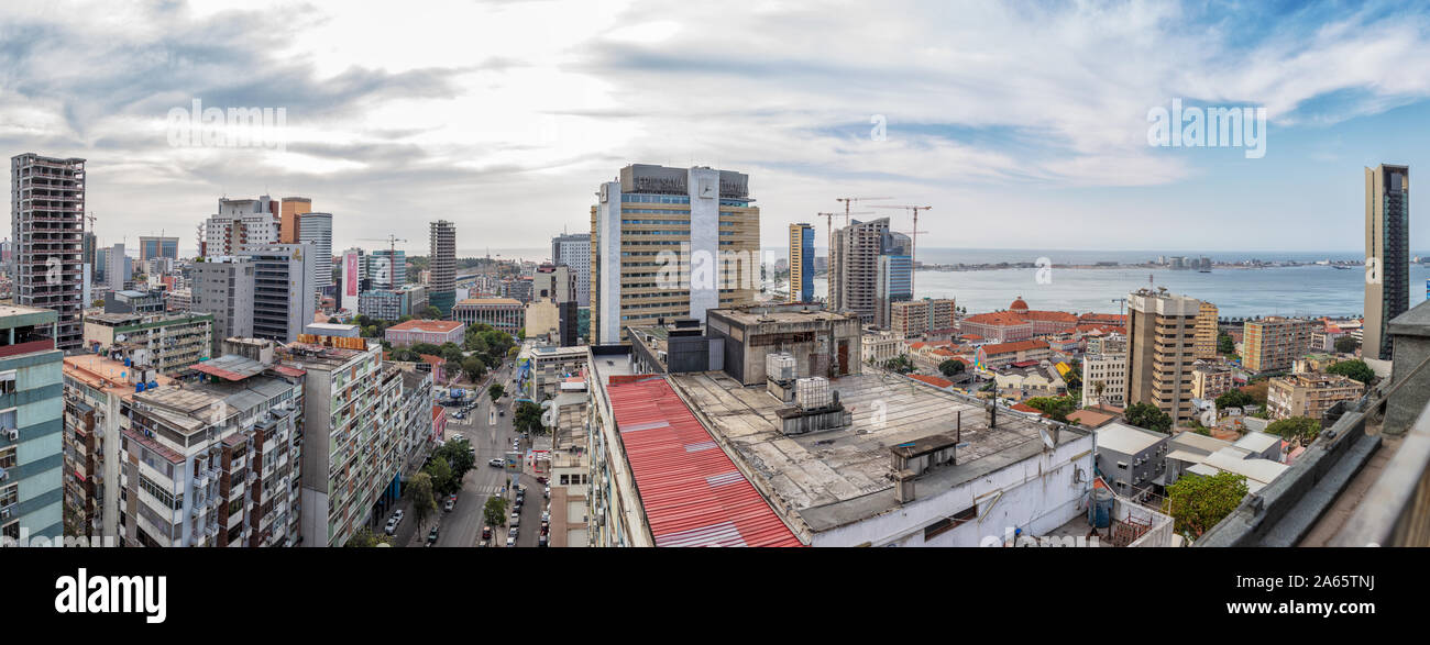 20OUT2019 - LUANDA-ANGOLA - Beautiful view of Luanda city, difference ...