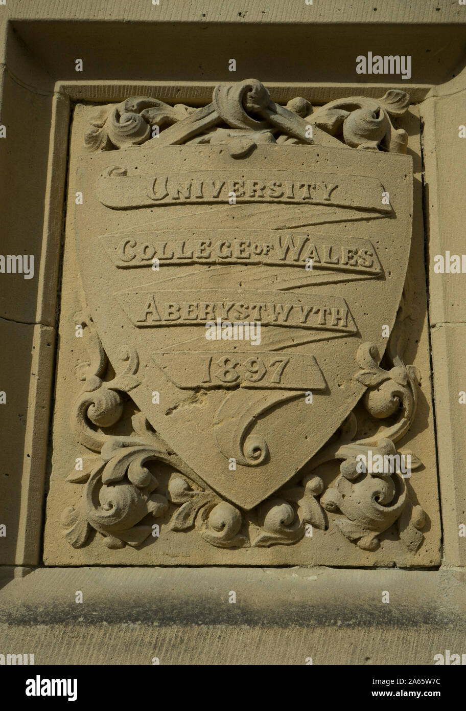Old College of Aberystwyth University ,Ceredigion,Wales,UK Stock Photo ...