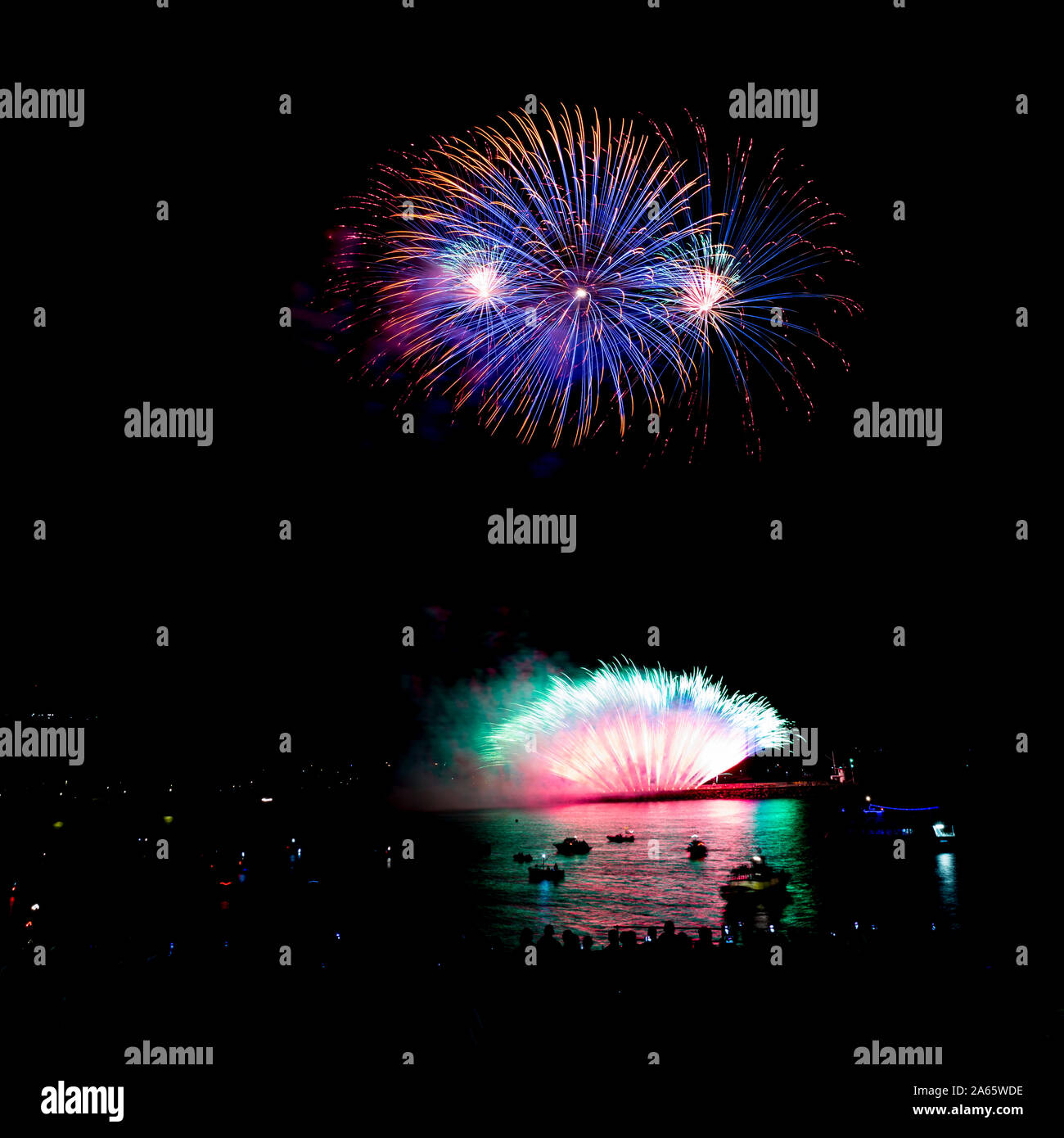 Plymouth, Devon fireworks. National Competition Stock Photo - Alamy