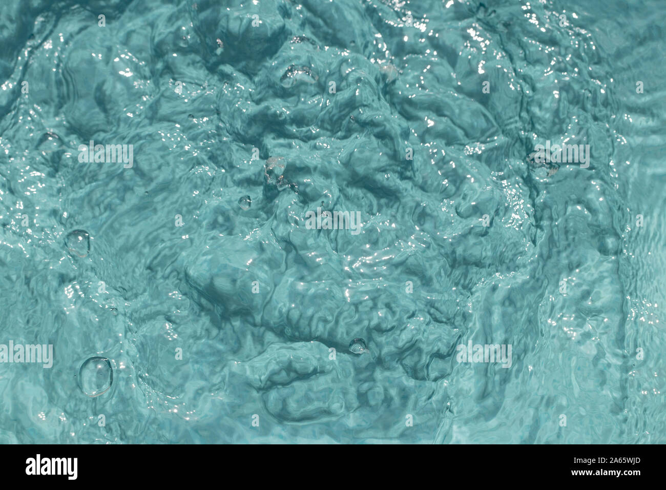 Swimming pool backgrounds. Turquoise background texture of bubbling and ...