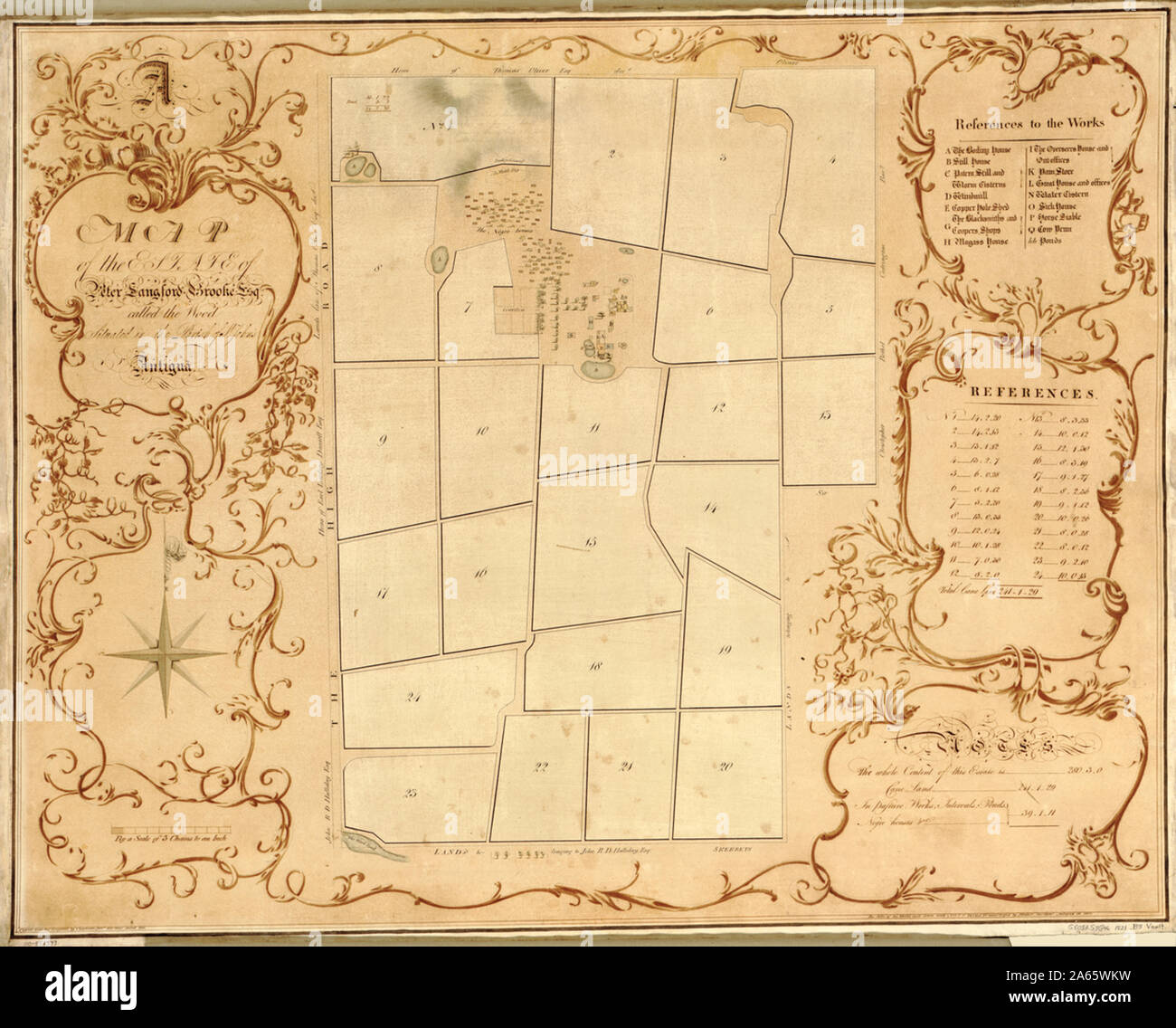 A Map of the Estate of Peter Langford Brooke, Esquire, Called the Wood ...