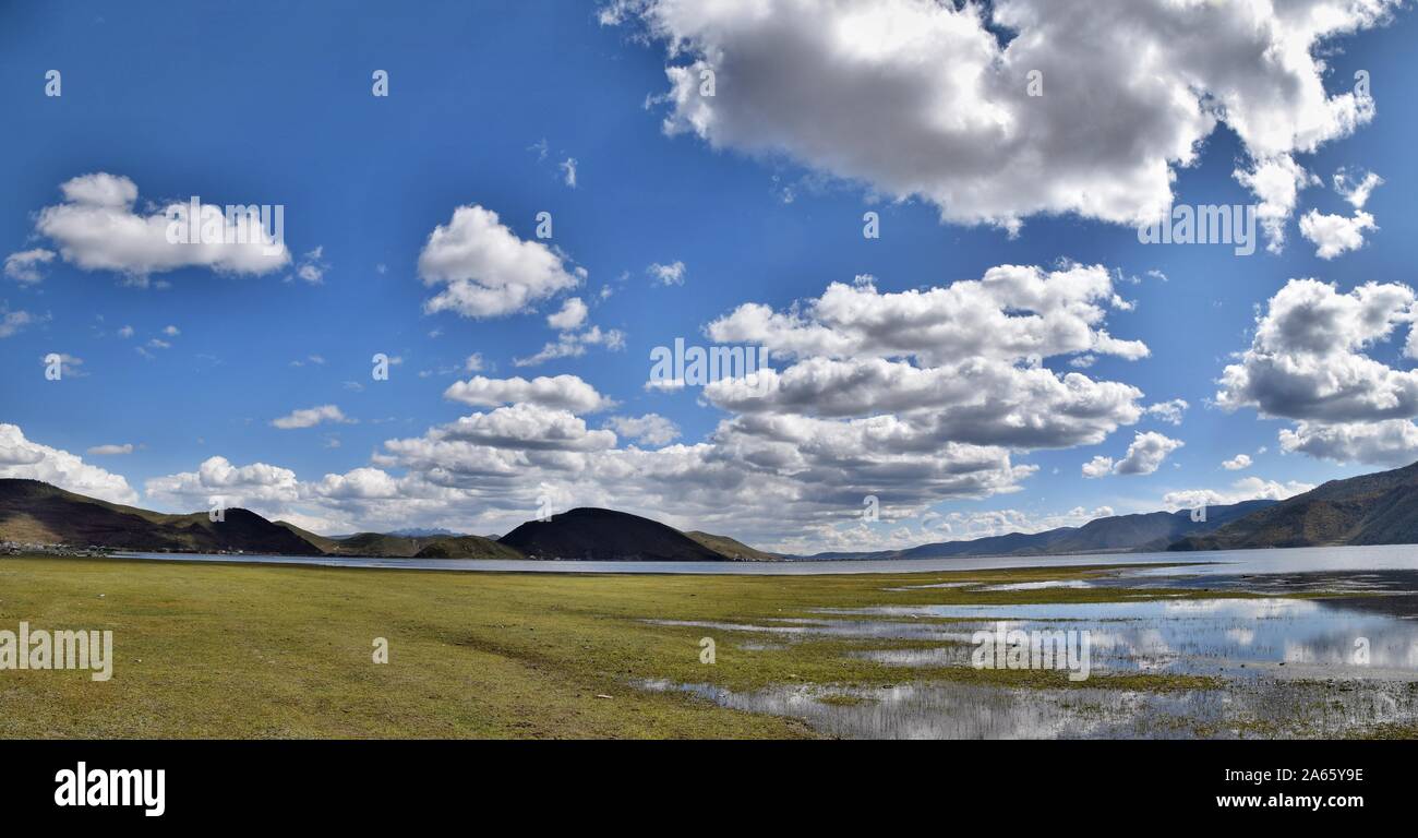 Napahai Natural Reserve near Shangri-La town in Yunnan Province in ...